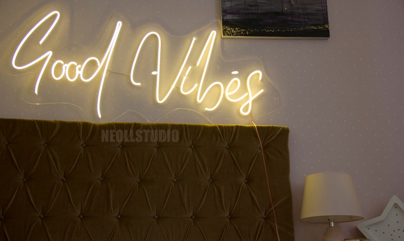 Good Vibes Neon Sign Custom LED Neon Neon Light - Etsy