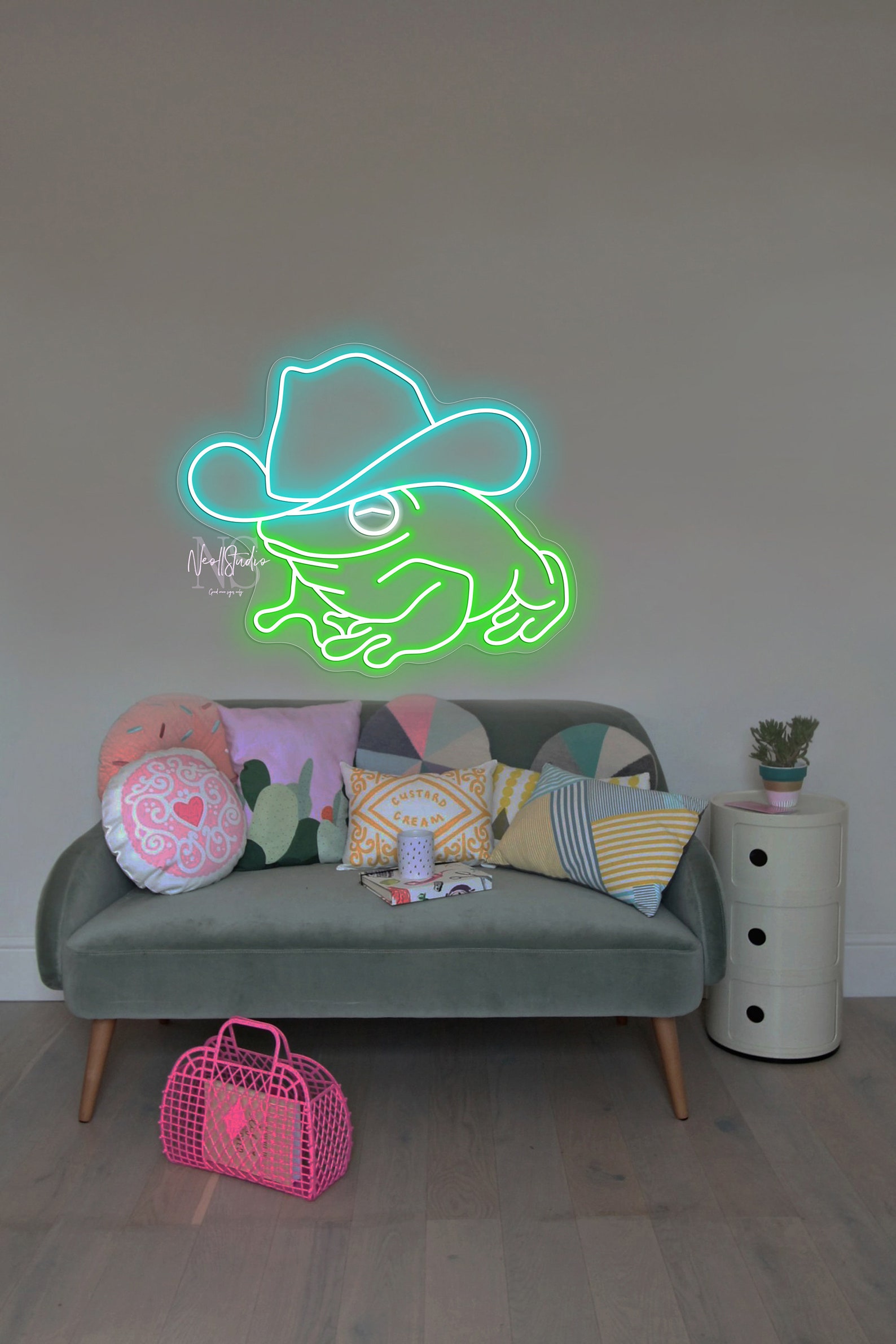Frog in COWBOY HAT LED Neon Sign, Custom Neon, Neon Light - Etsy