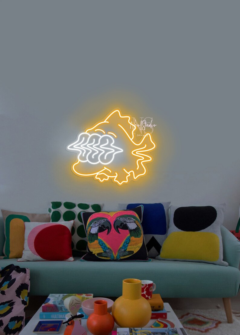 TRIPPY FISH Lsd LED Neon Sign Custom Neon Neon Light - Etsy