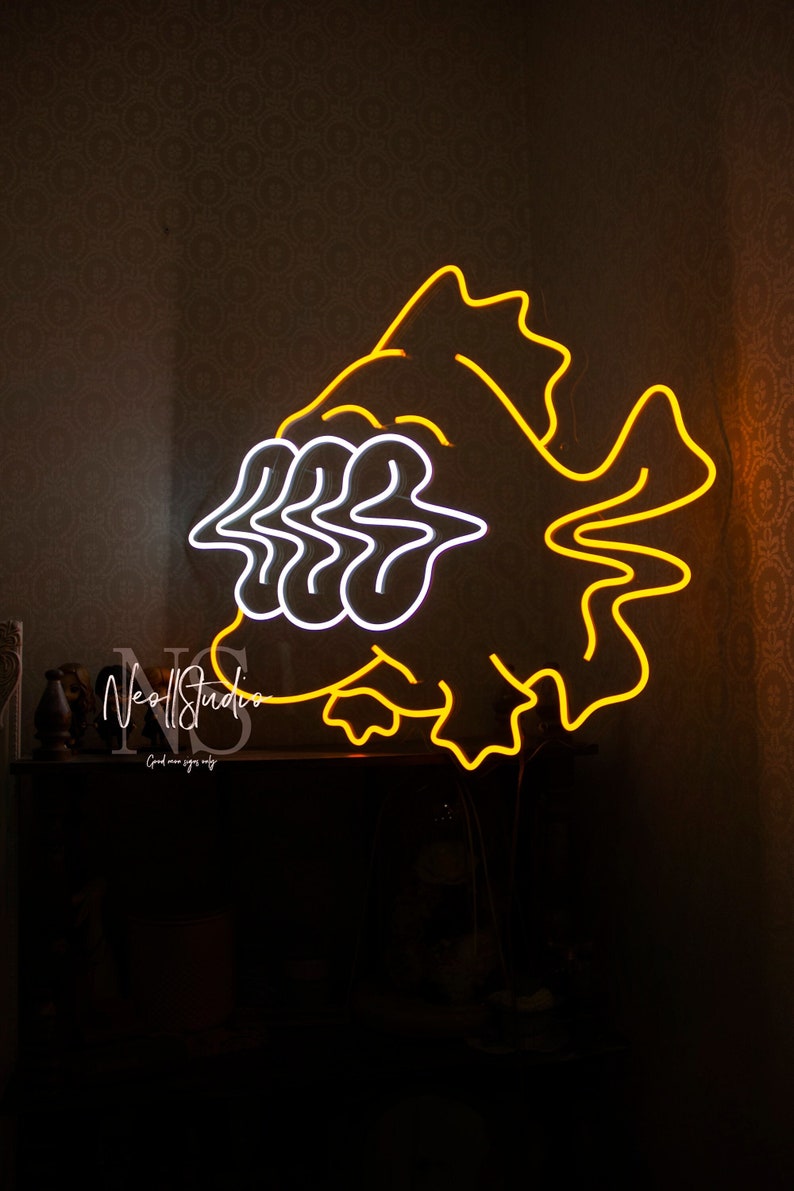 Three Eyed Trippy Fish LED Neon Sign Custom Neon Neon - Etsy