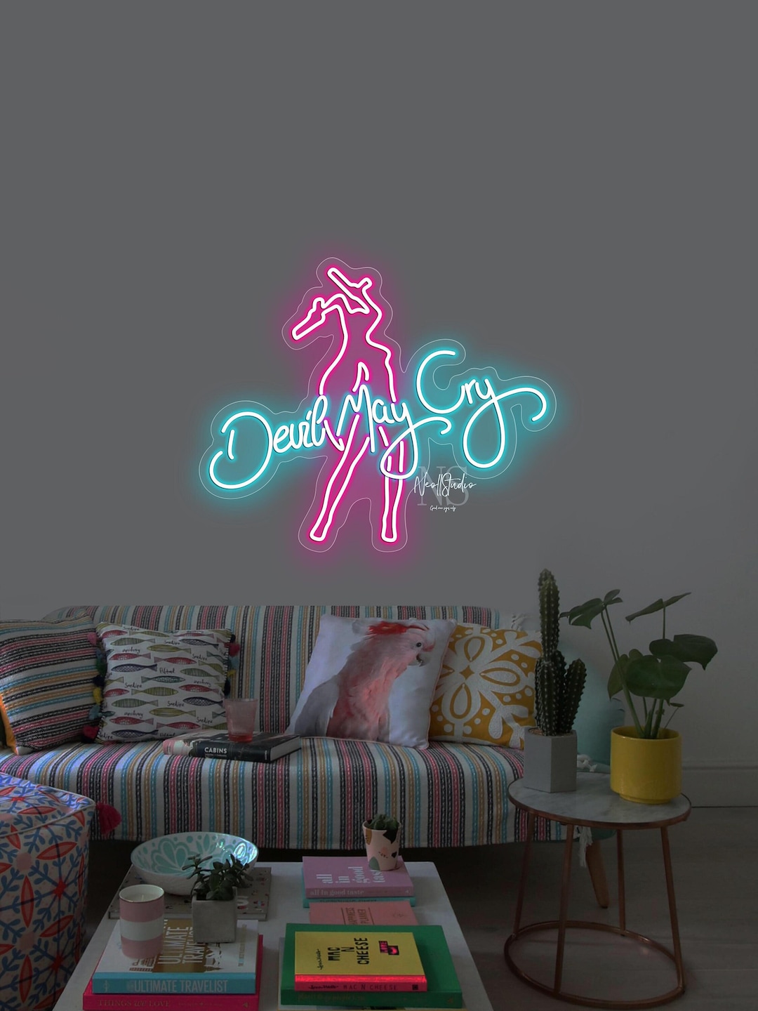 DEVIL MAY CRY Led Neon Sign, Custom Neon, Neon Light - Etsy