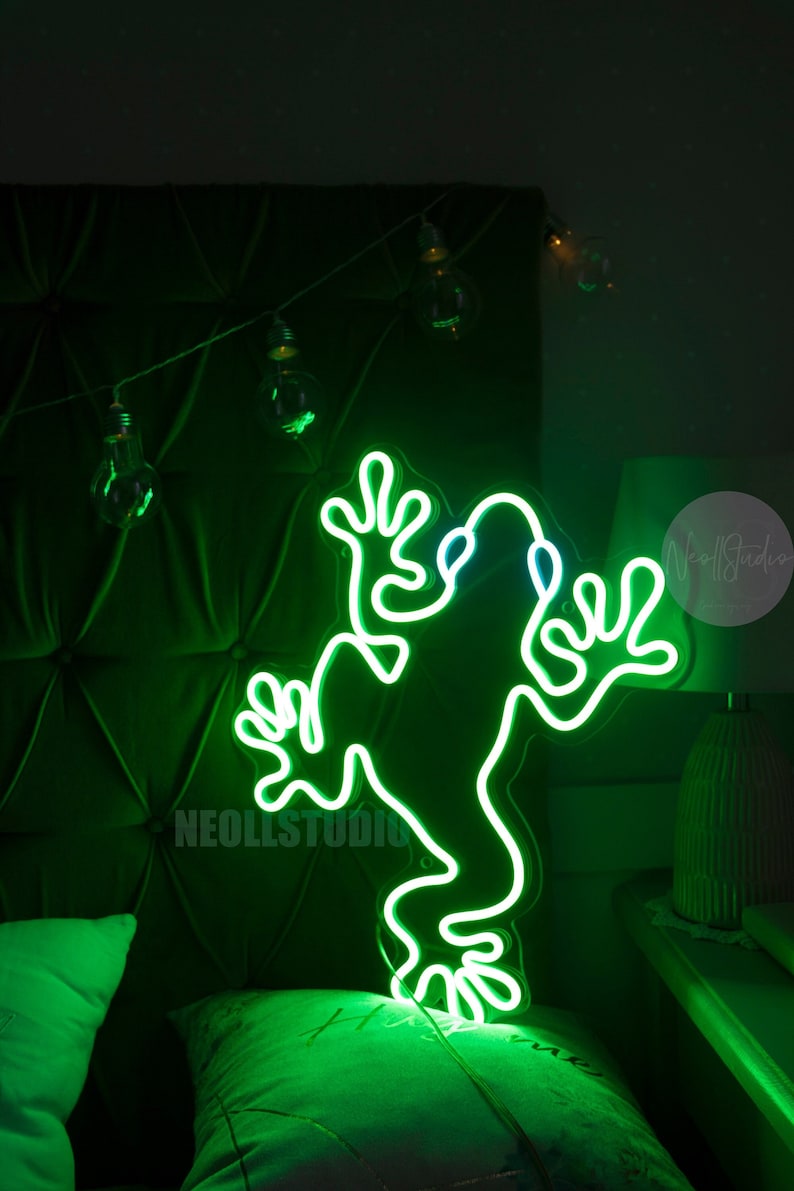 TROPICAL FROG - LED Neon Sign, Custom Neon, Neon Light - Etsy