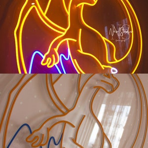 Purple Cat Japanese ANIME Character - LED Neon Sign, Custom Neon, Neon ...