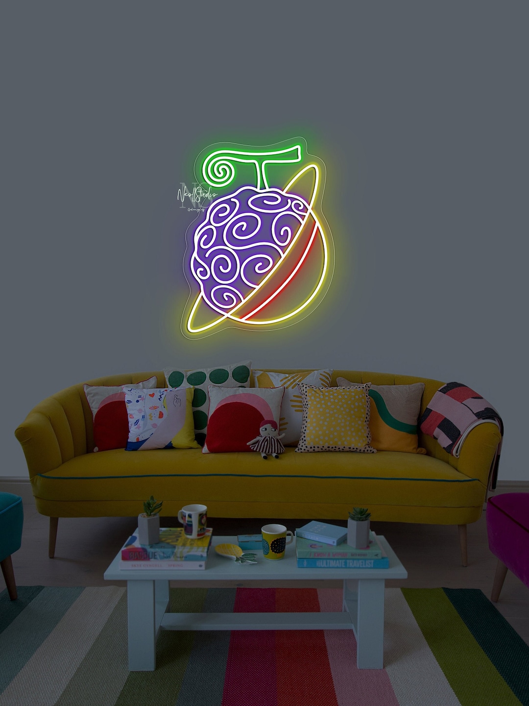 Devil Fruit GOMU GOMU No Mi Anime - LED Neon Sign, Custom Neon, Neon ...