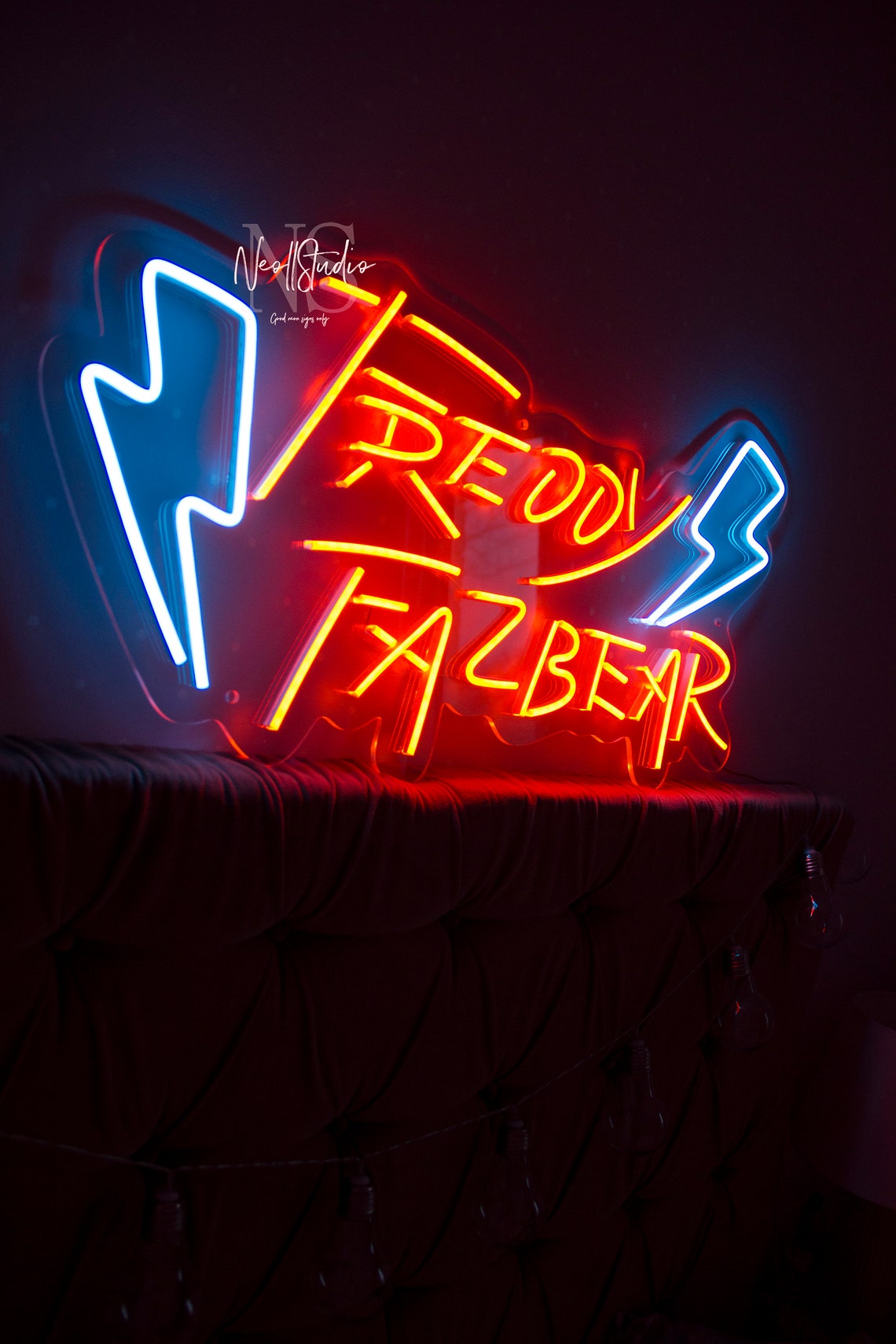 Freddy Fazbear FNAF Security Breach - LED Neon Sign, Custom Neon, Neon ...