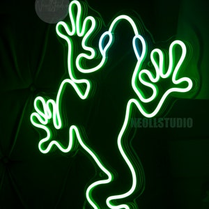 TROPICAL FROG - LED Neon Sign, Custom Neon, Neon Light - Etsy