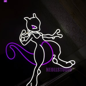 MEWTWO LED Neon Sign, Custom Neon, Neon Light - Etsy