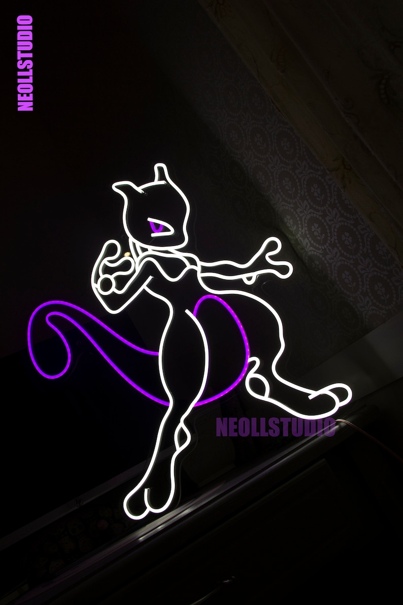 MEWTWO LED Neon Sign Custom Neon Neon Light - Etsy