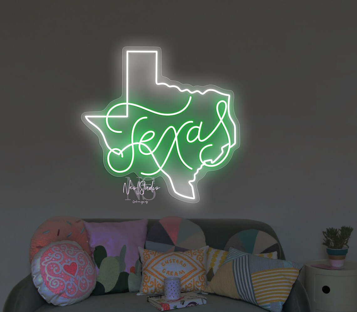 TEXAS - Led Neon Sign, Custom Neon, Neon Light - Etsy
