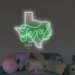 TEXAS - Led Neon Sign, Custom Neon, Neon Light - Etsy