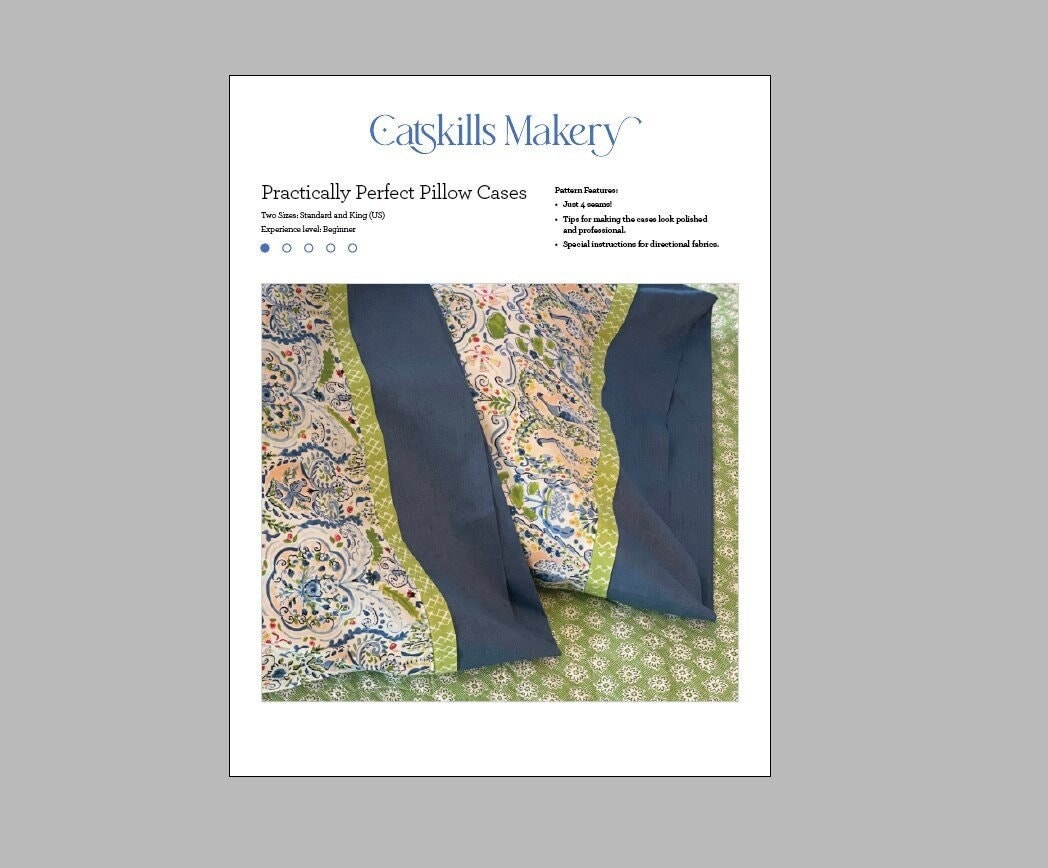 Pillow Case Sewing Pattern - Digital Download - Easy-to-sew Pattern for ...