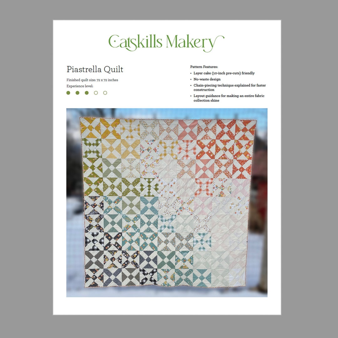 Piastrella Quilt Pattern using the Old Italian Quilt Block - Etsy