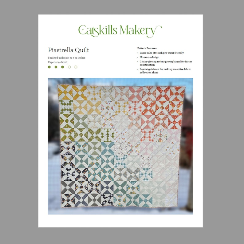 Piastrella Quilt Pattern using the Old Italian Quilt Block - Etsy