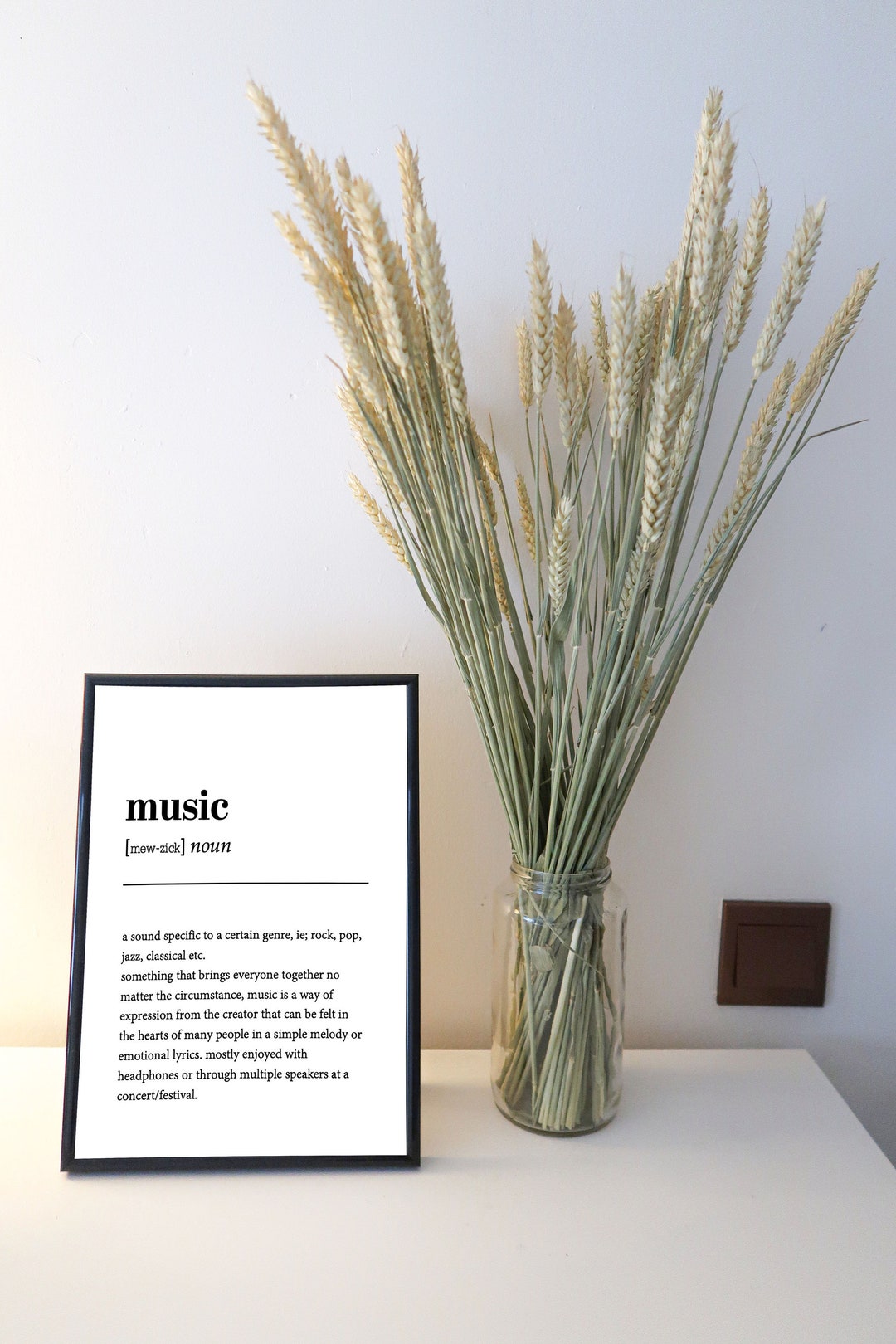 Original Wording "Musik" Definition Print Größe A4 (PDF Digital ...