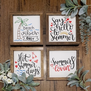 Summer Sign, Summer Decor, Summertime Decor, Beach Sign, Beach Decor ...