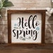 Spring Signs, Springtime Signs, Hello Spring Signs, Farmhouse Signs ...