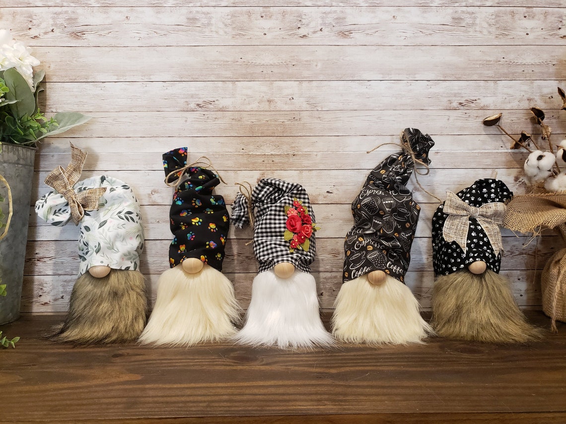 Farmhouse Gnomes, Paw Print Gnomes, Coffee Gnome, Espresso Gnome ...