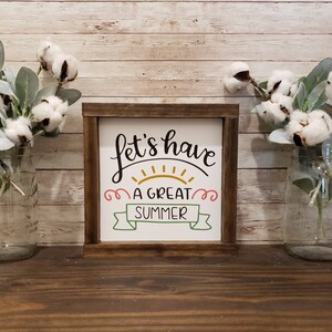 Summer Sign, Summer Decor, Summertime Decor, Farmhouse Sign, Farmhouse ...