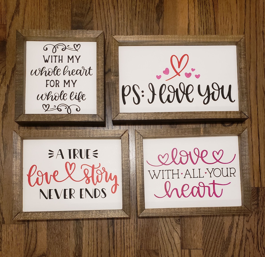 Valentine's Day Signs, Love Signs, Farmhouse Signs, Valentine Signs ...