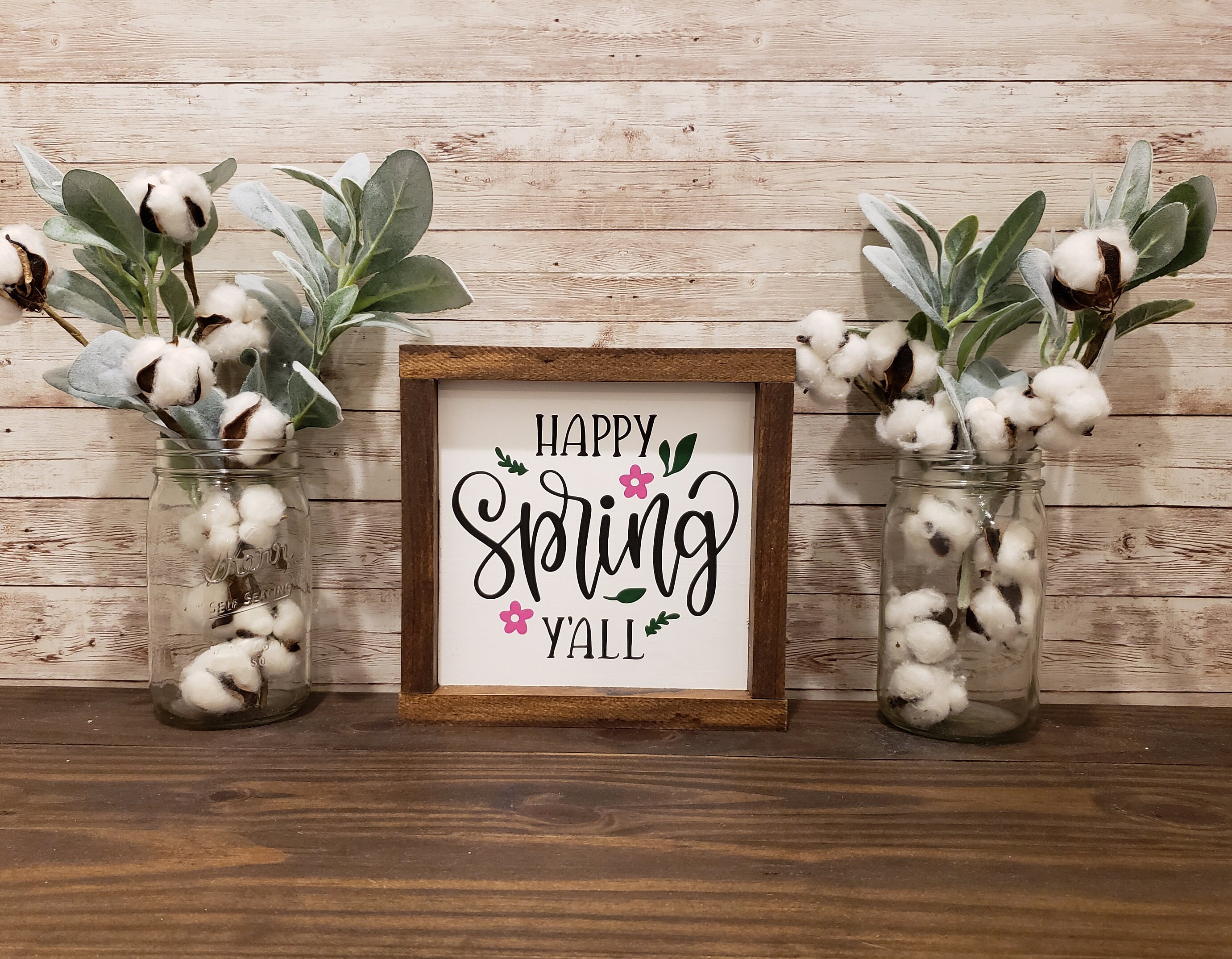 Spring Signs, Springtime Signs, Hello Spring Signs, Farmhouse Signs ...