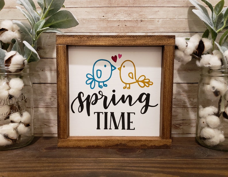 Spring Signs, Springtime Signs, Hello Spring Signs, Farmhouse Signs ...