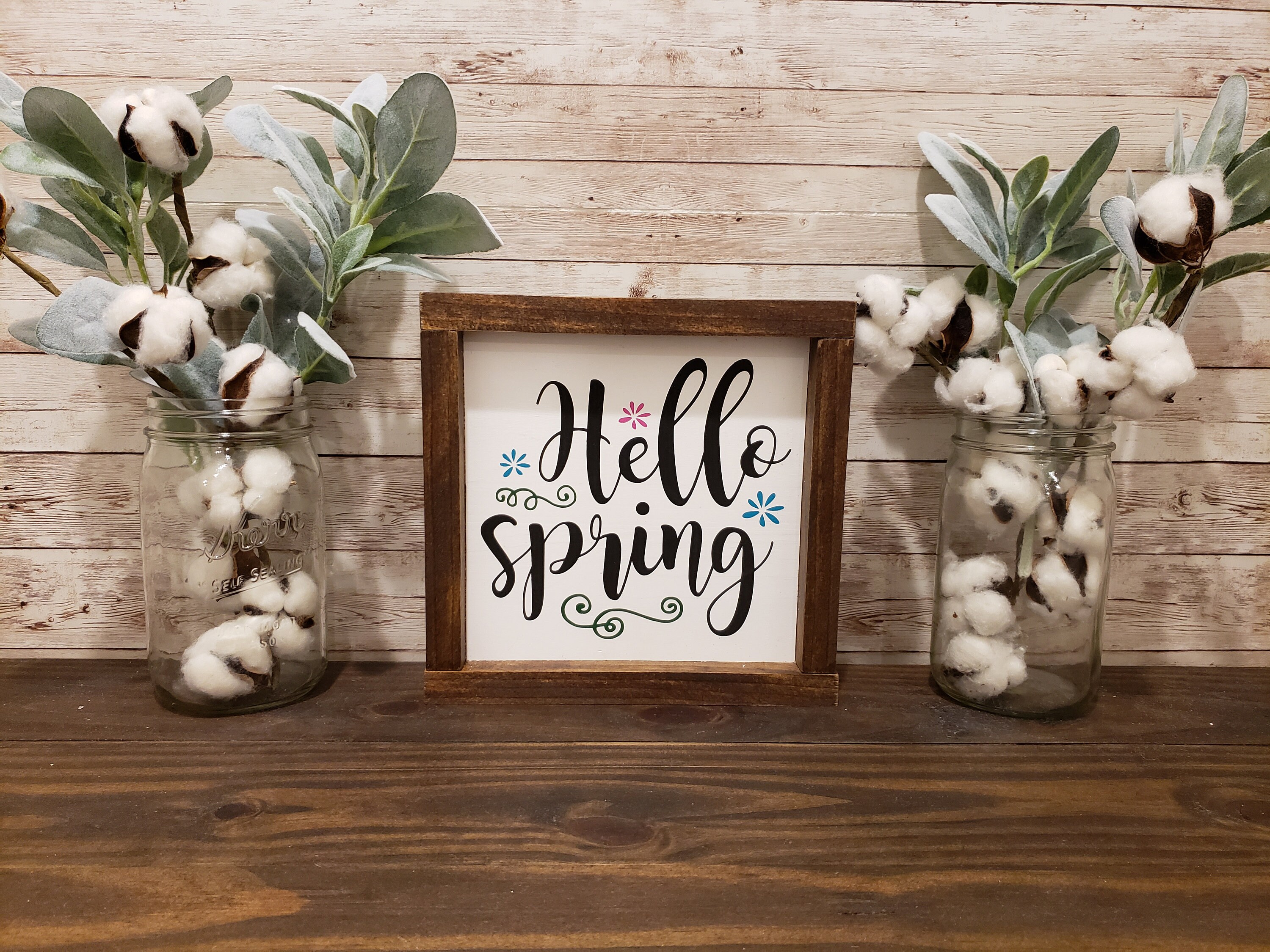 Spring Signs, Springtime Signs, Hello Spring Signs, Farmhouse Signs ...