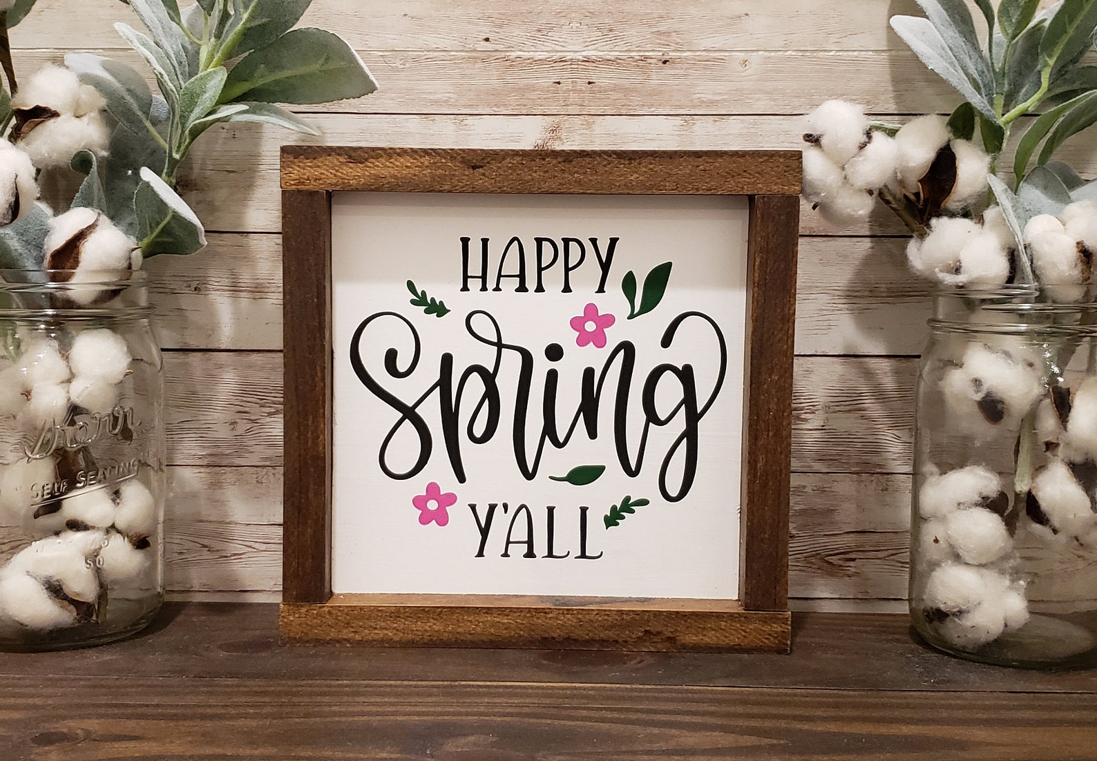 Spring Signs, Springtime Signs, Hello Spring Signs, Farmhouse Signs ...