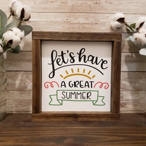 Summer Sign, Summer Decor, Summertime Decor, Farmhouse Sign, Farmhouse ...