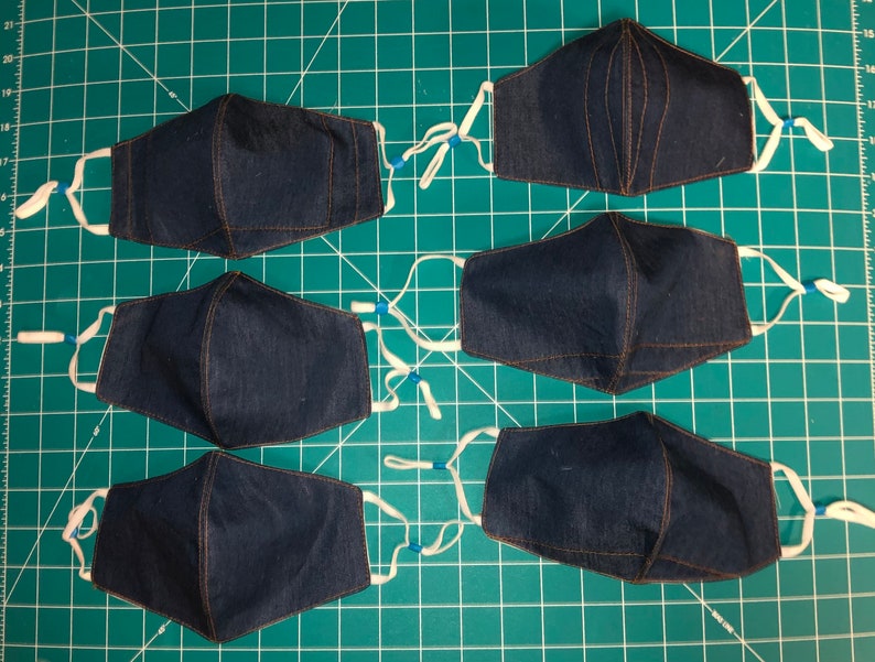 Custom Denim Face Masks - Etsy