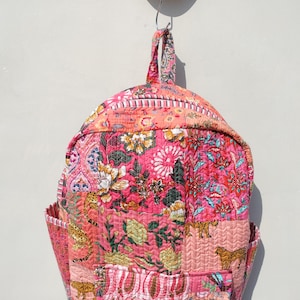 Cotton Patchwork Backpack: Bohemian Quilted Laptop Bag - Etsy
