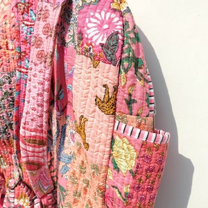 Cotton Patchwork Backpack: Bohemian Quilted Laptop Bag - Etsy