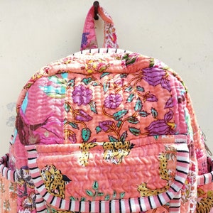 Cotton Patchwork Backpack: Bohemian Quilted Laptop Bag - Etsy