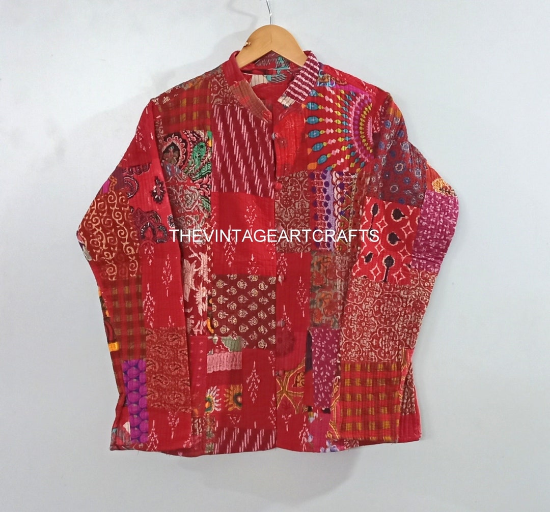 Indian Hand Made Vintage Quilted Jacket Coats new - Etsy
