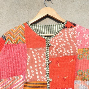 Multi Color Handmade Patchwork Jackets, Indian Cotton Handmade Winter ...