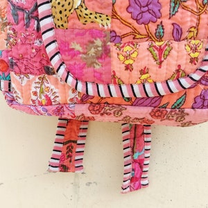 Cotton Patchwork Backpack: Bohemian Quilted Laptop Bag - Etsy