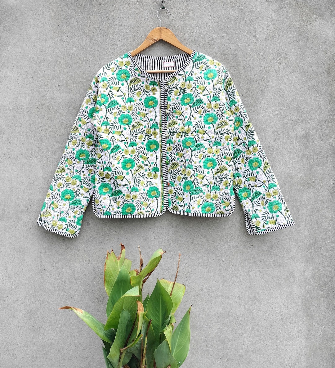 Indian Quilted Jacket Cotton Cote, Handmade Winter Wear Quilted Unisex ...