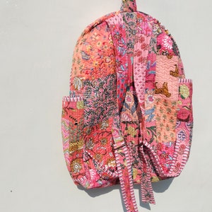 Cotton Patchwork Backpack: Bohemian Quilted Laptop Bag - Etsy