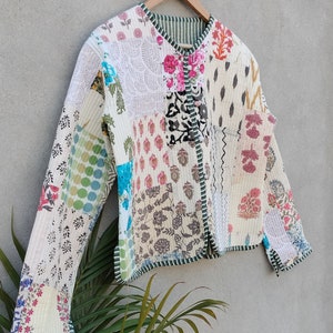 Handmade Patchwork Jacket, Hand Stitched Cotton Patchwork Jacket ...