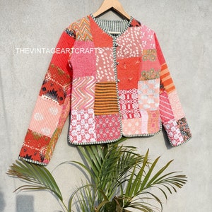 Multi Color Handmade Patchwork Jackets, Indian Cotton Handmade Winter ...