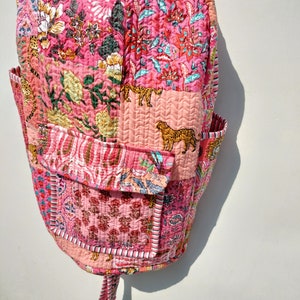 Cotton Patchwork Backpack: Bohemian Quilted Laptop Bag - Etsy