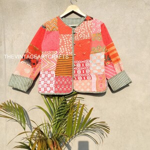 Multi Color Handmade Patchwork Jackets, Indian Cotton Handmade Winter ...