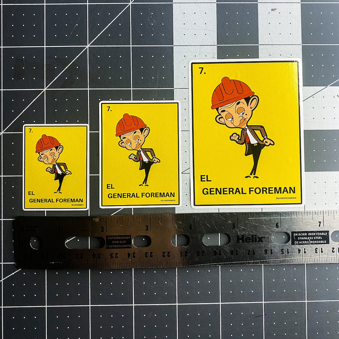 Foreman Hard Hat Sticker, Funny Hard Hat Stickers, Stickers, Phone ...