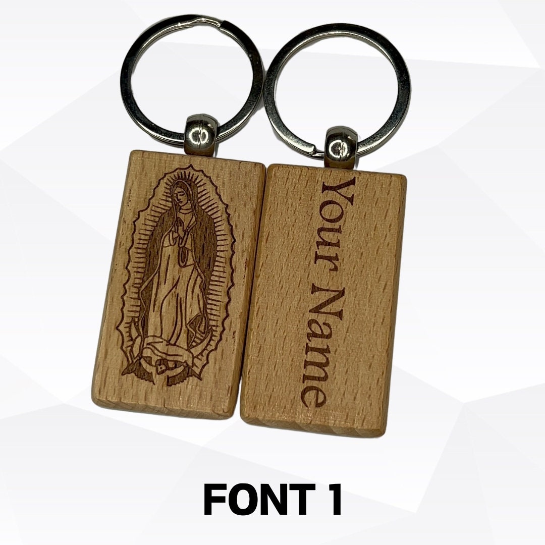 Custom Virgin Mary Keychain, Virgen De Guadalupe Llavero,personalized ...
