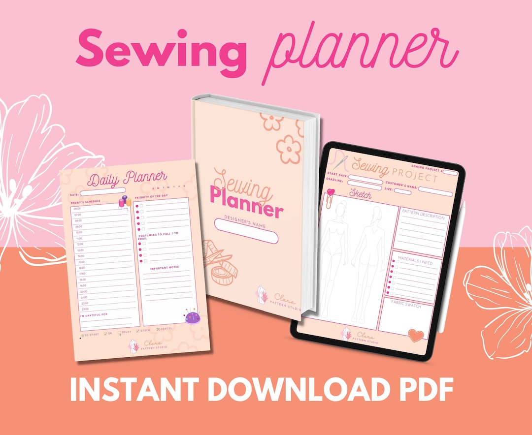 2023 Printable Sewing Planner/ Sewing Diary / Craft Planner/ PDF Sewing ...