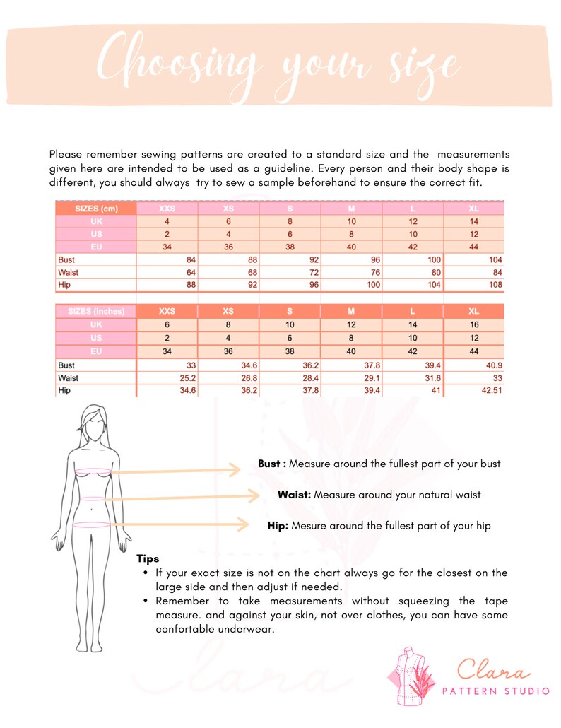 Top PDF Sewing Pattern / DIY Top / Digital Pattern / Printable Sewing ...