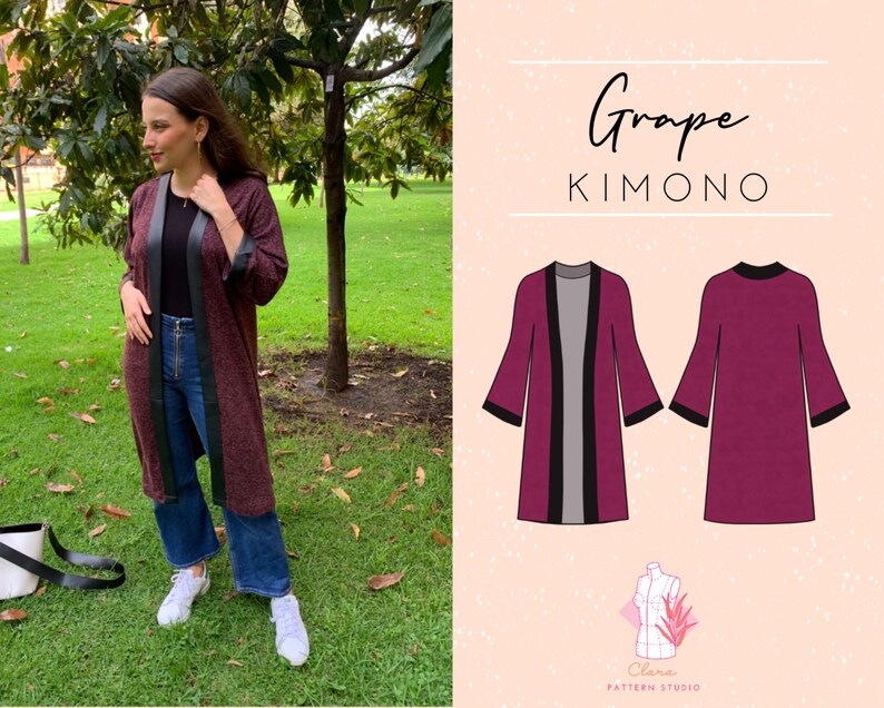 Kimono Jacket PDF Sewing Pattern / DIY Kimono / Digital - Etsy UK