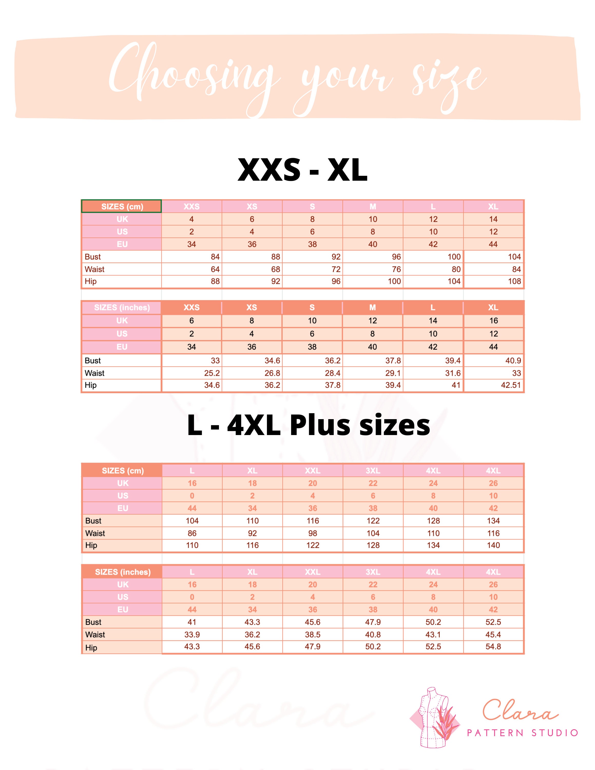 CUSTOM SIZE PATTERN / Pdf Printable Sewing Pattern : I'll Make Any ...