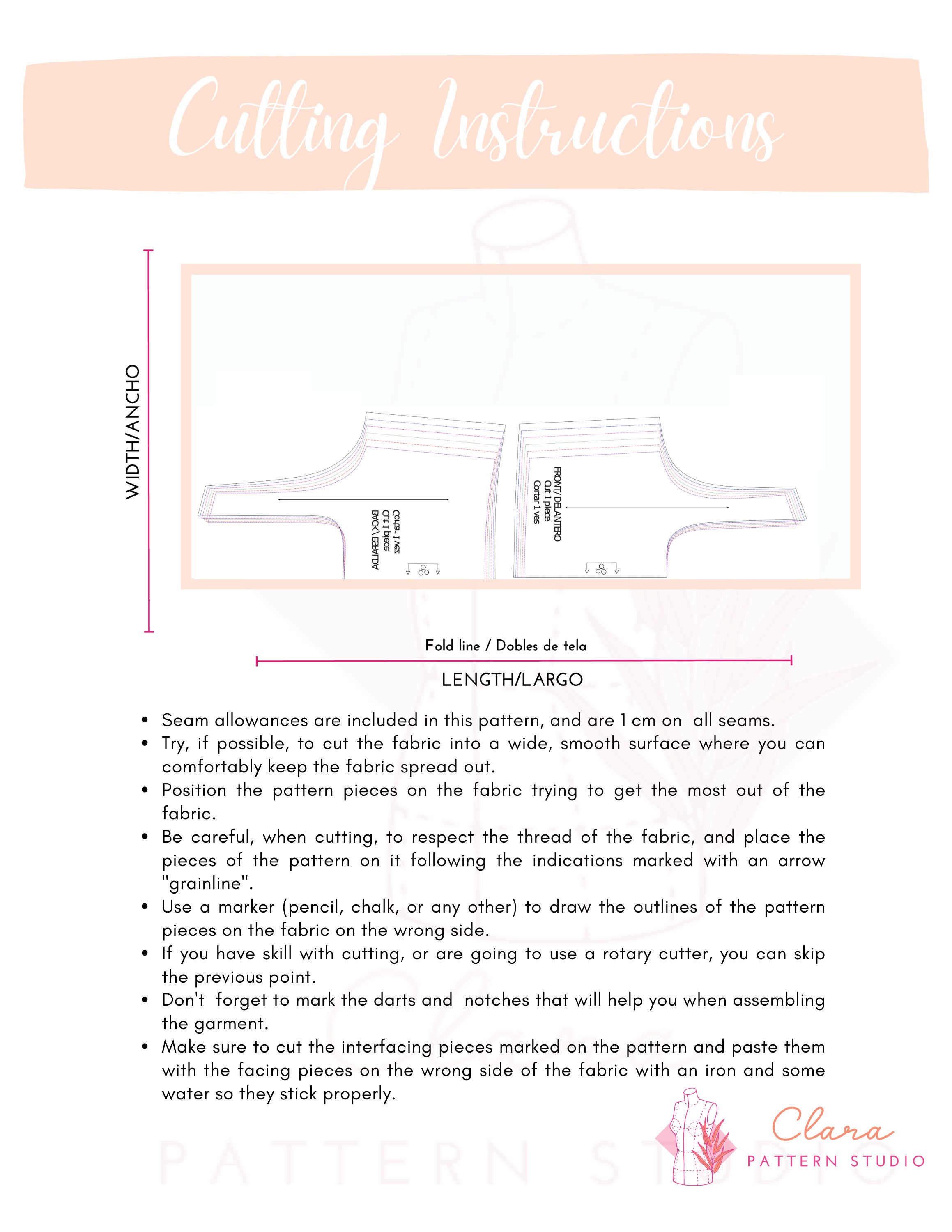 CUSTOM SIZE PATTERN / Pdf Printable Sewing Pattern : I'll Make Any ...