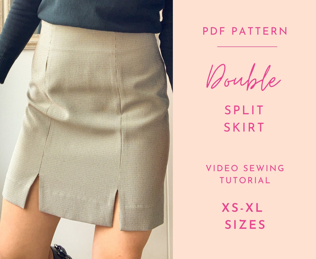 PDF Sewing Pattern Skirt for Women/ DIY Skirt / Digital Pattern Double ...