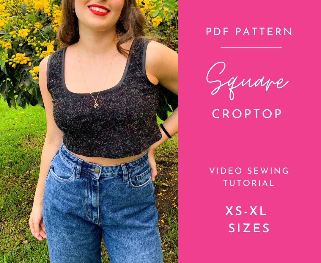 Crop Top PDF Sewing Pattern for Women/ DIY Top / Digital Pattern ...